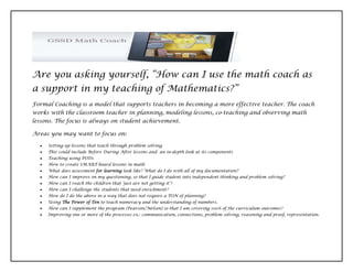 Math Coach Request | PPT