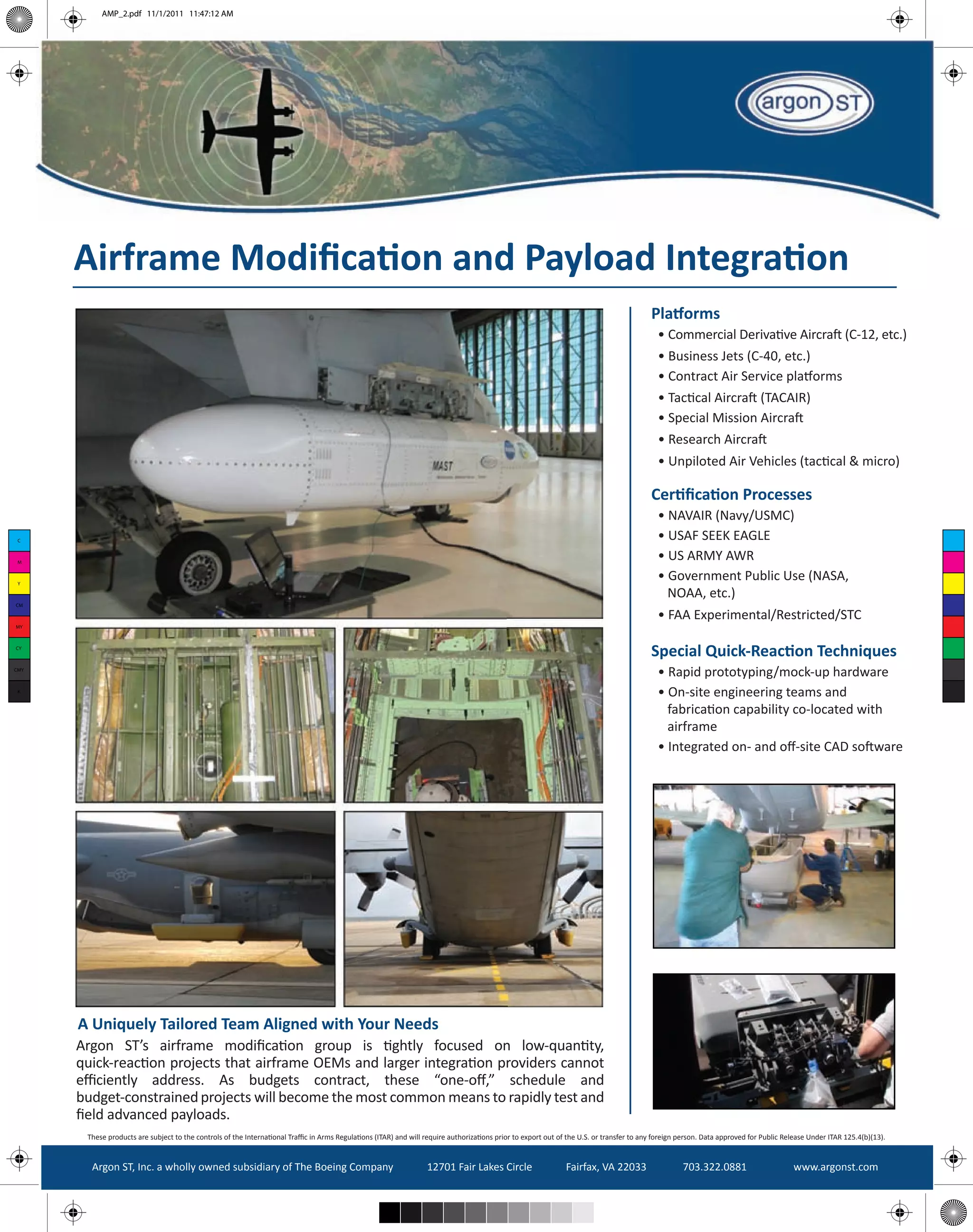 Aircraft Modification Services | PDF | Aviation Industry | Industries