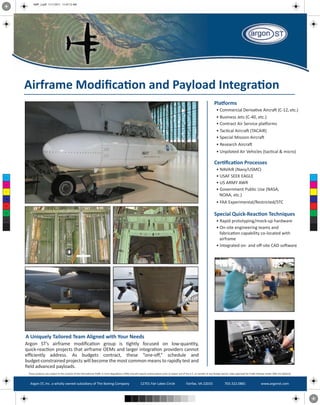 Aircraft Modification Services | PDF | Aviation Industry | Industries