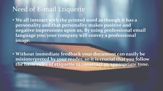 Email and Net Etiquette | PPTX