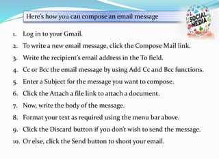 Email and social media | PPTX