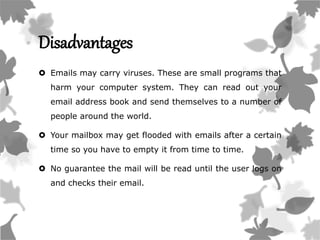 Email and socialnetworking | PPTX