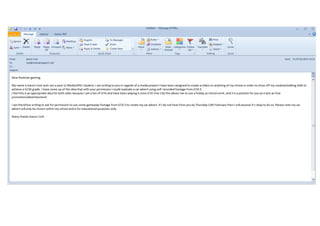Email asking for permission | DOCX