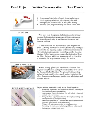 Email assignment | PDF