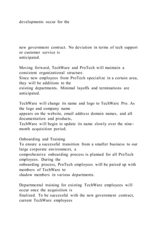 Email Attachment TechWare Department of Human Resources | DOCX | IT and Internet Support | Internet