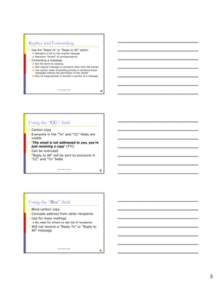 Email Basics Handout | PDF