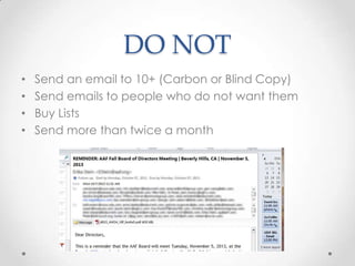 Marketing: Email Best Practices for Nonprofits - 101 - Jon Burgess | PPT