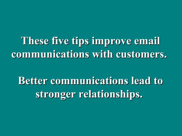 Personal Email Communication Best Practices | PPT