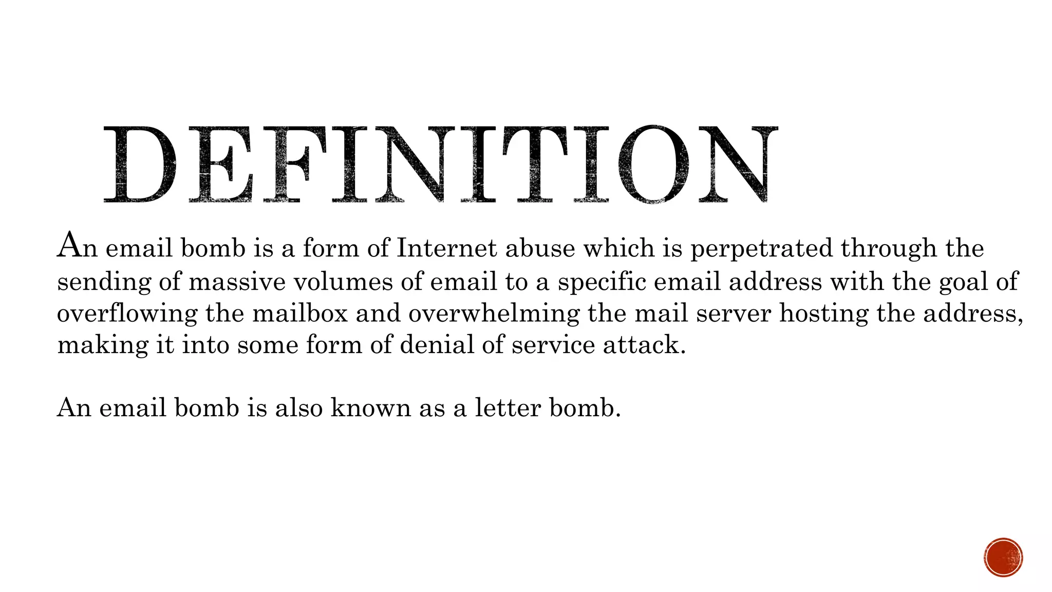 email bombing | PPTX