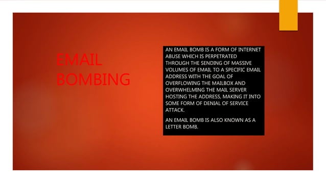 Email bombing | PPTX