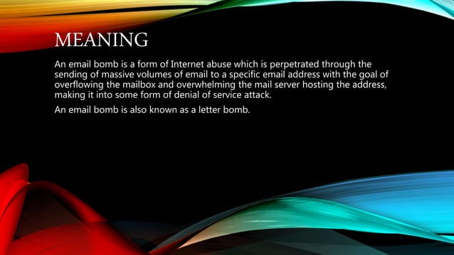 Email bombing | PPTX