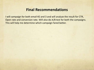 Running an Email campaign | PPTX