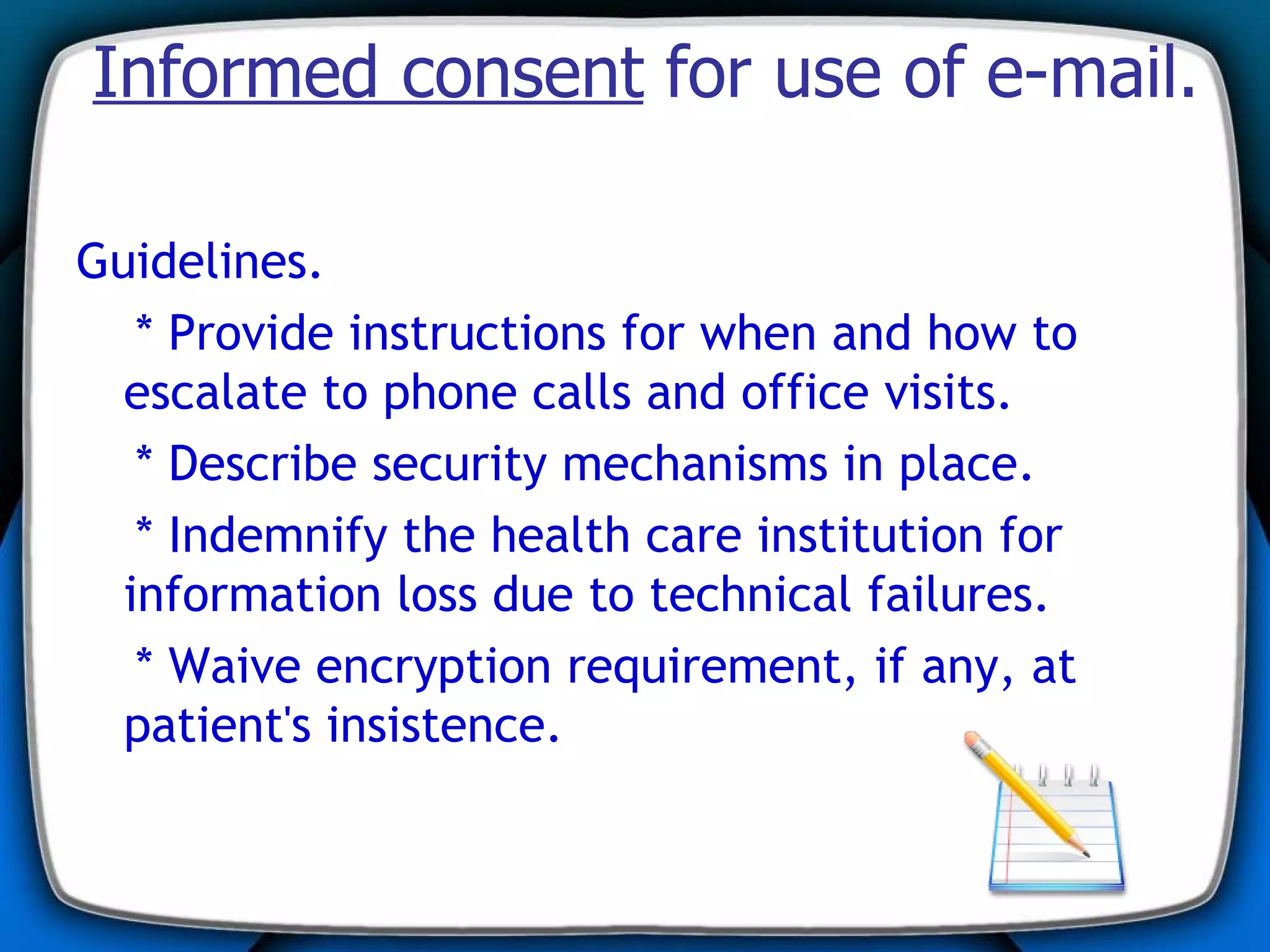 Medical and clinical communication using Email | PPT