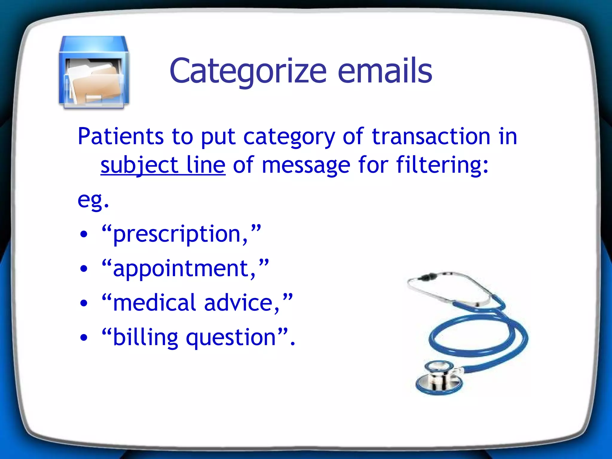 Medical and clinical communication using Email | PPT