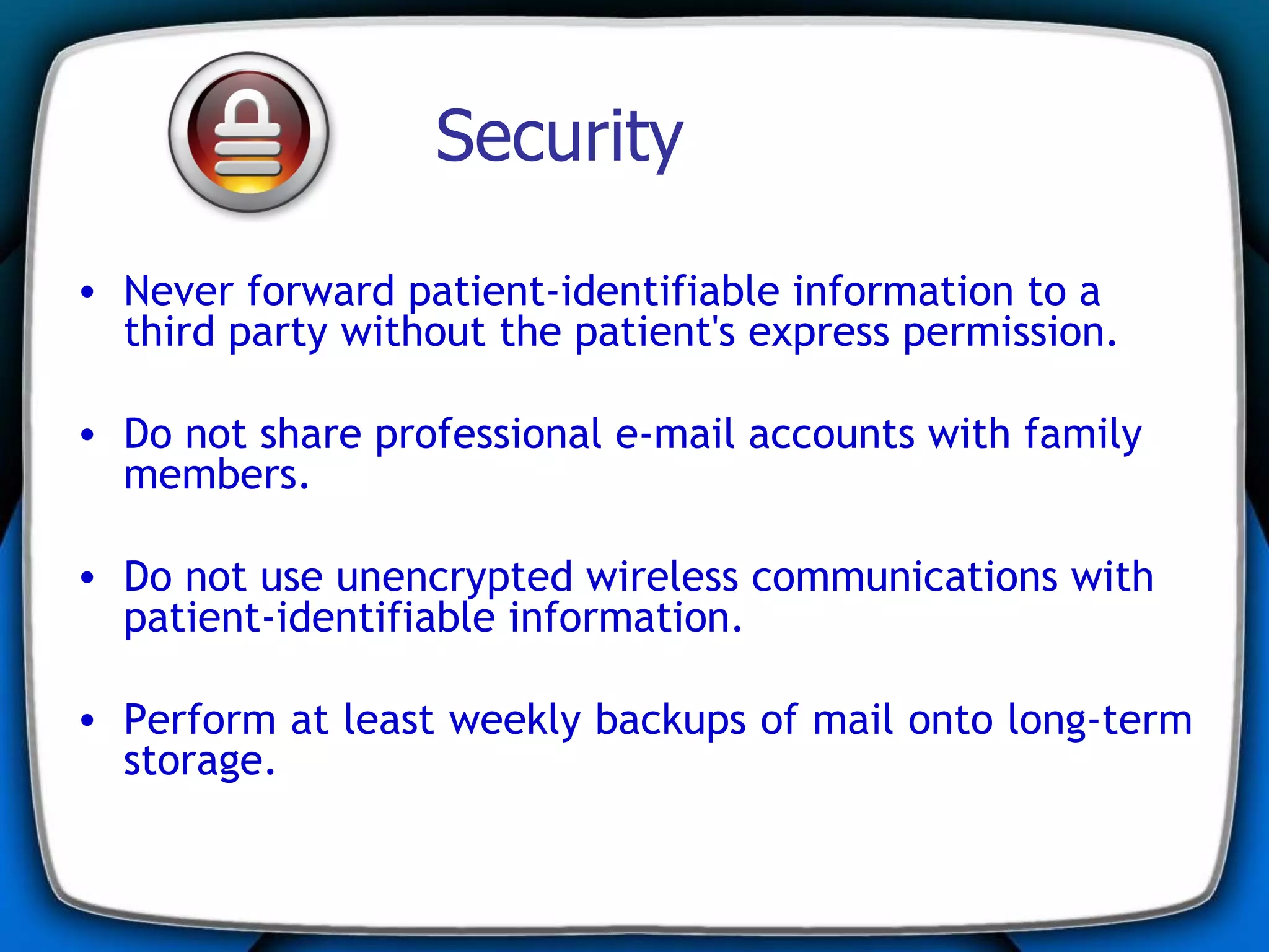 Medical and clinical communication using Email | PPT