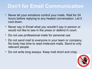 Effective Email communication for Business | PPT | Email | Internet