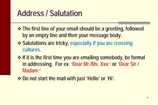 Effective Email communication | PDF