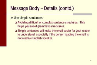 Effective Email communication | PDF