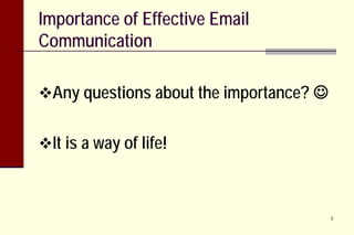 Effective Email communication | PDF