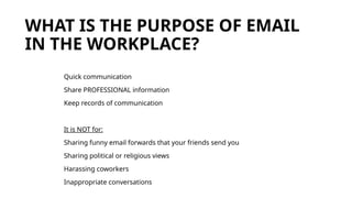 Email Communication for introduction to digi tools | PPTX