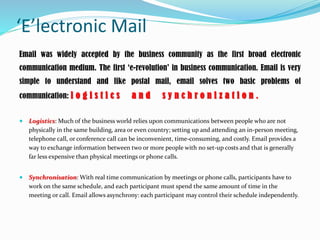 E mail correspondence | PPSX