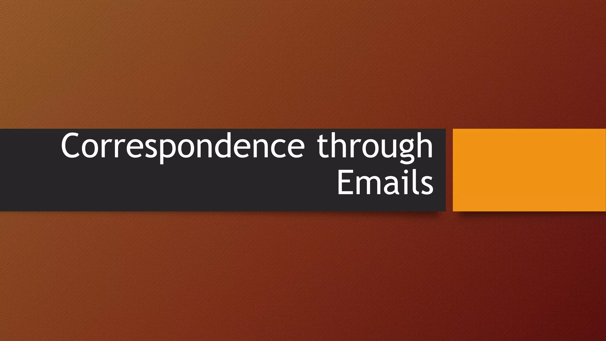Email Correspondence.ppt