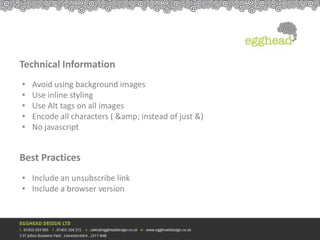 Egghead Design - Email Design Best Practices | PPT