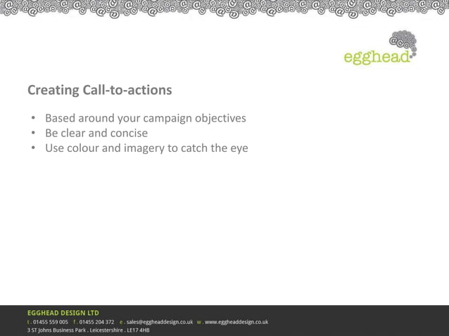 Egghead Design - Email Design Best Practices | PPT