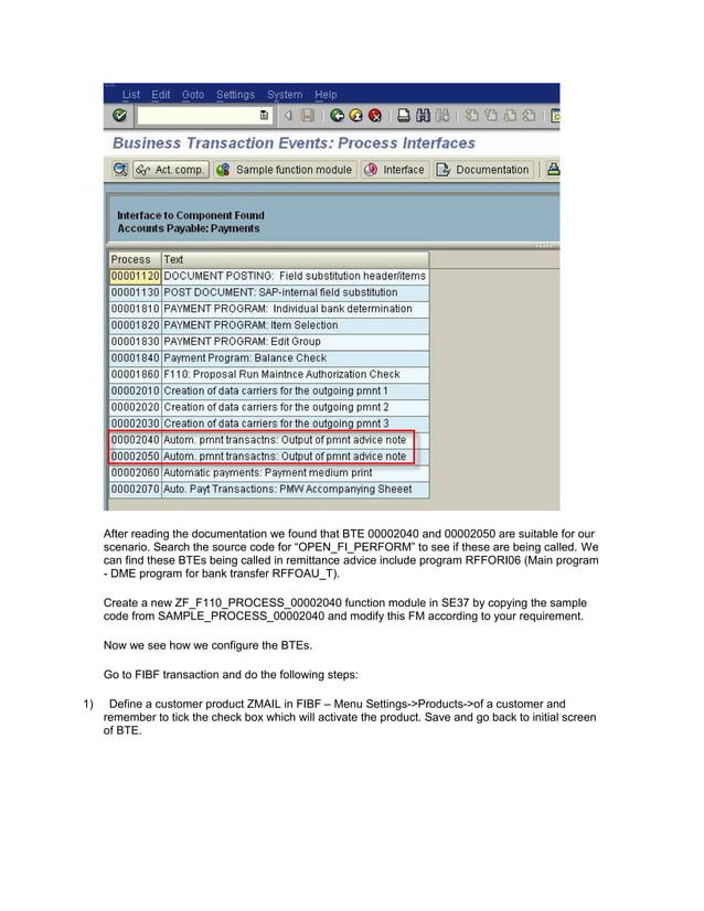 E mail eft remittance using bte | DOC