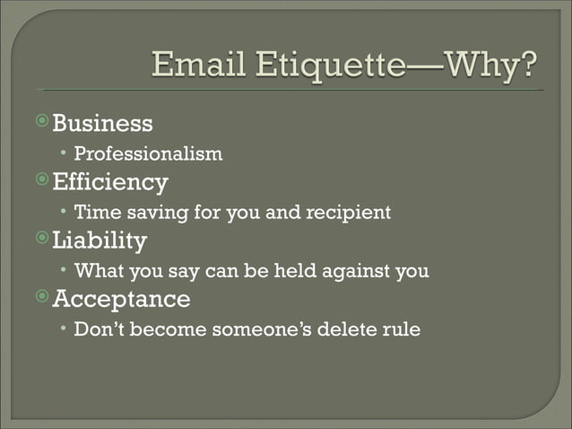 Email Etiquette | PPT