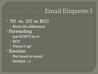 Email Etiquette | PPT