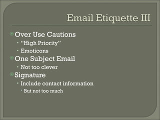Email Etiquette | PPT