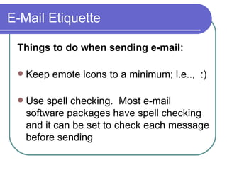 Email Etiquette | PPT
