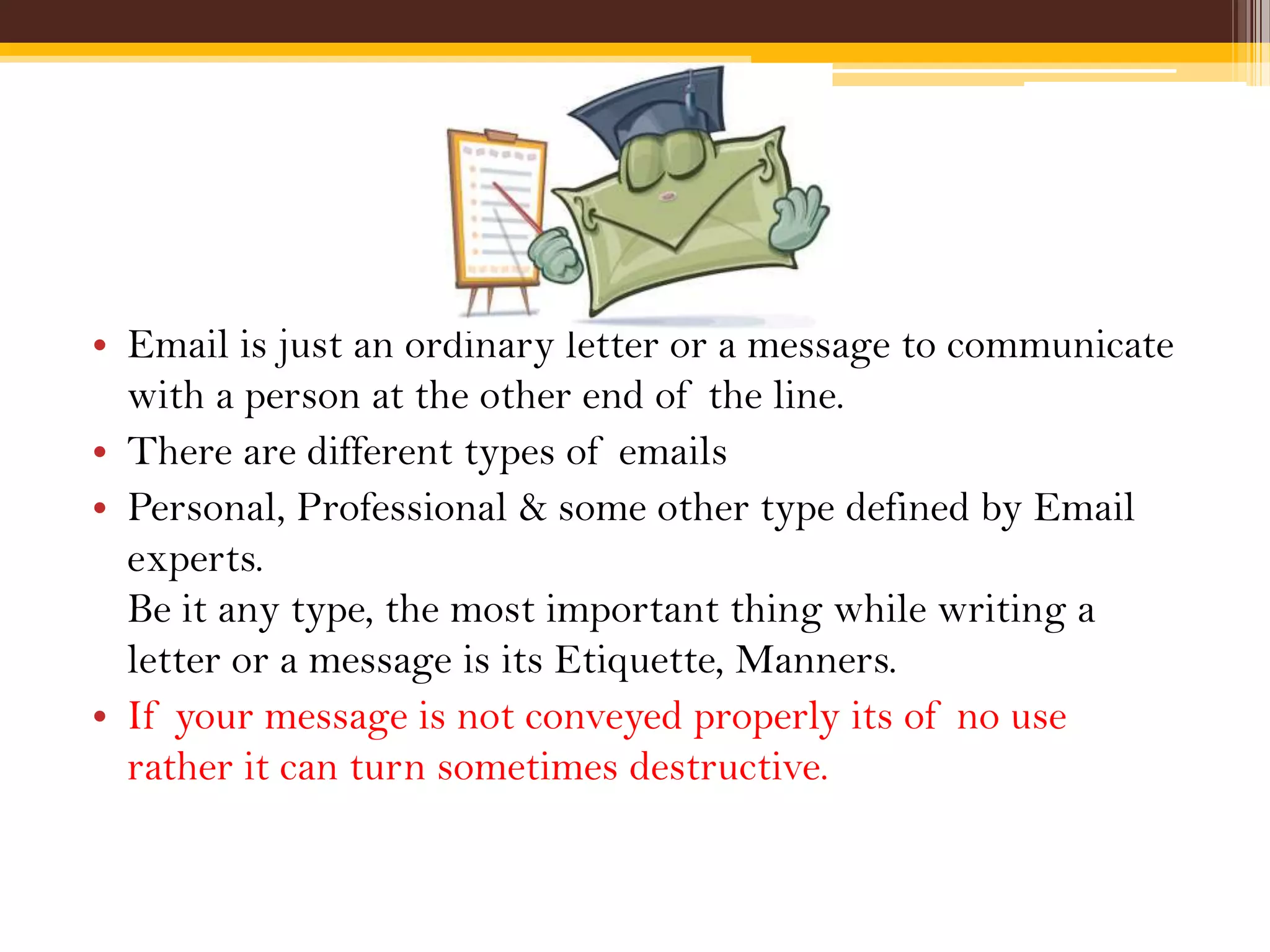 Email etiquette | PPTX
