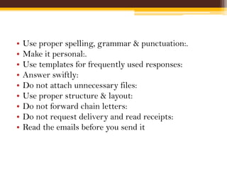 Email etiquette | PPTX