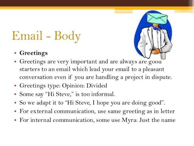Email etiquette