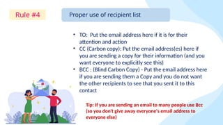Email Etiquette. Clear, professional msg | PPT