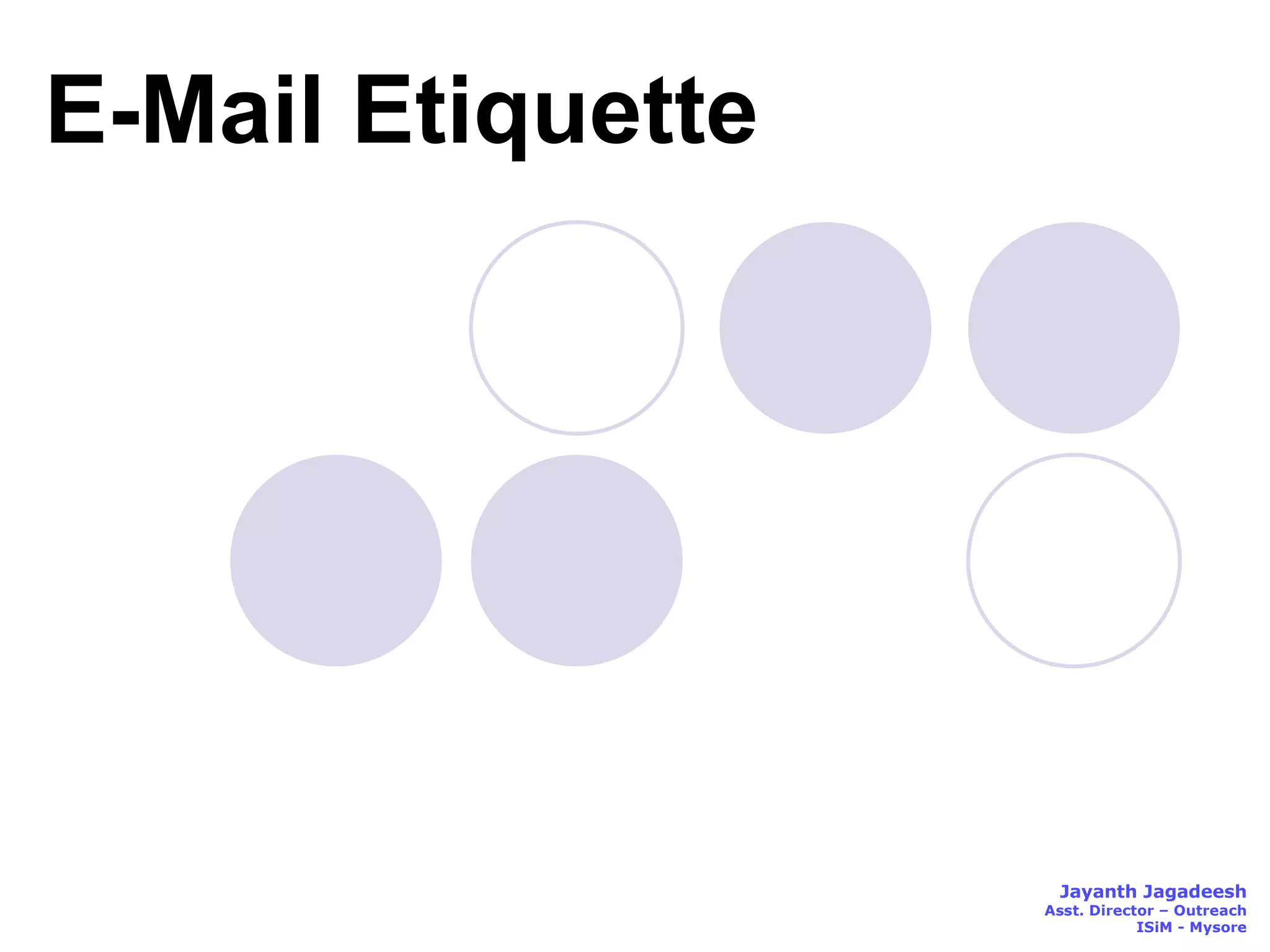 Email Etiquette | PPT