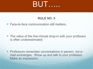 How to Communicate With Your Professors | PPT