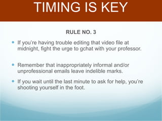 How to Communicate With Your Professors | PPT