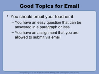 Email etiquette | PPT | Email | Internet