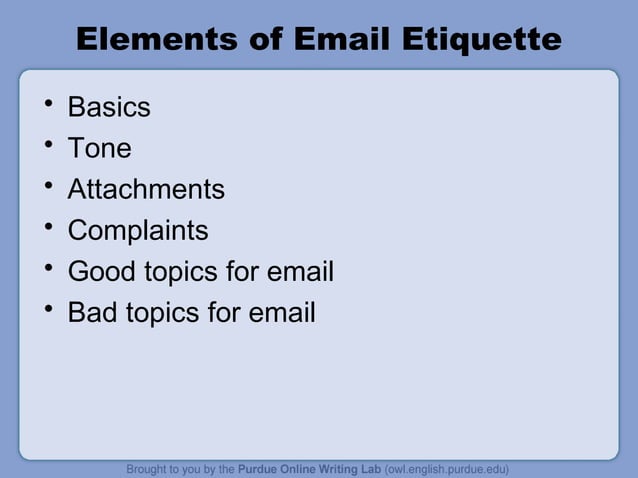 Email etiquette | PPT | Email | Internet