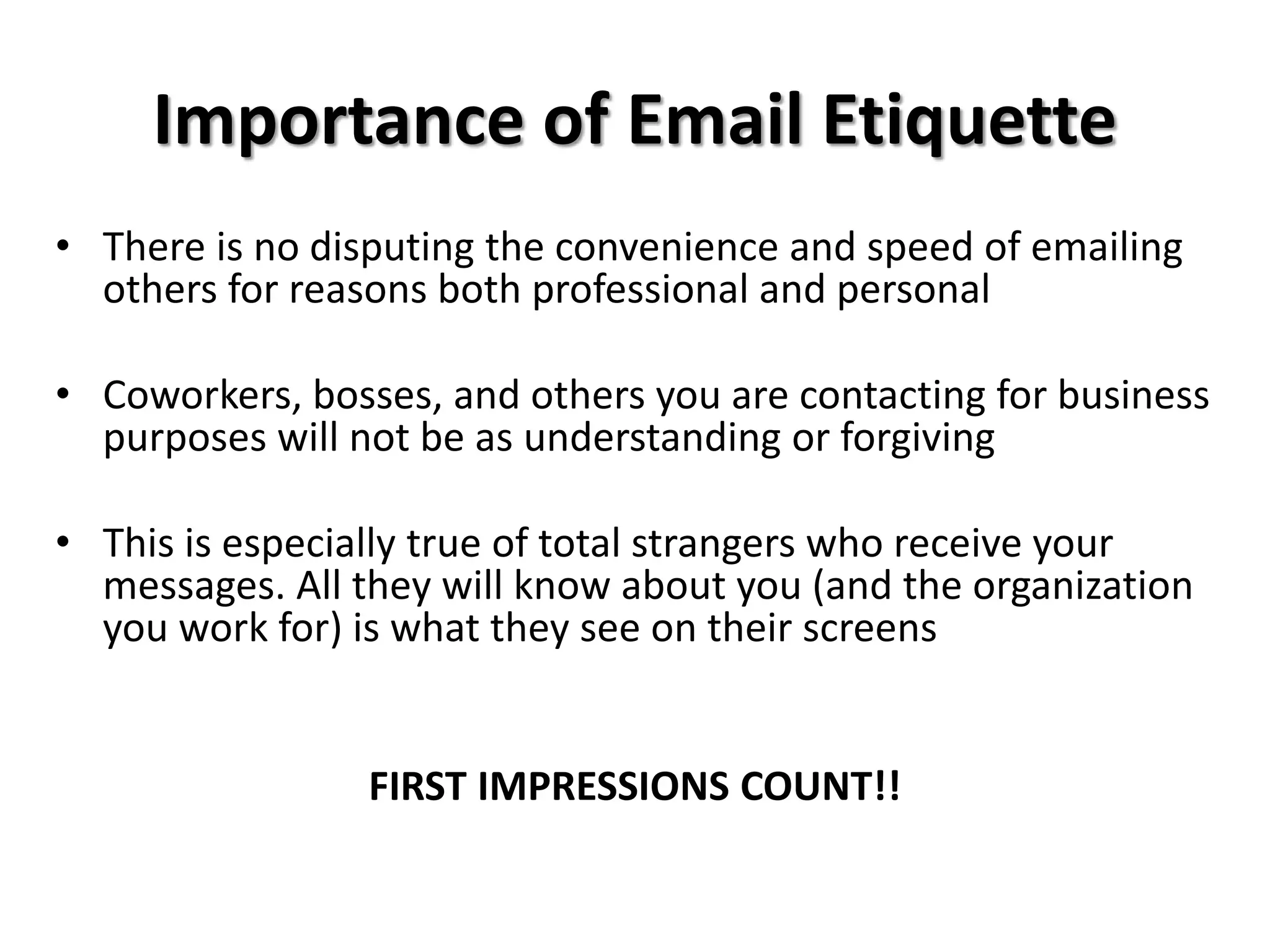 Business Email Etiquette | PPTX