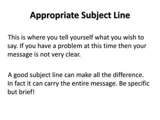 Business Email Etiquette | PPTX
