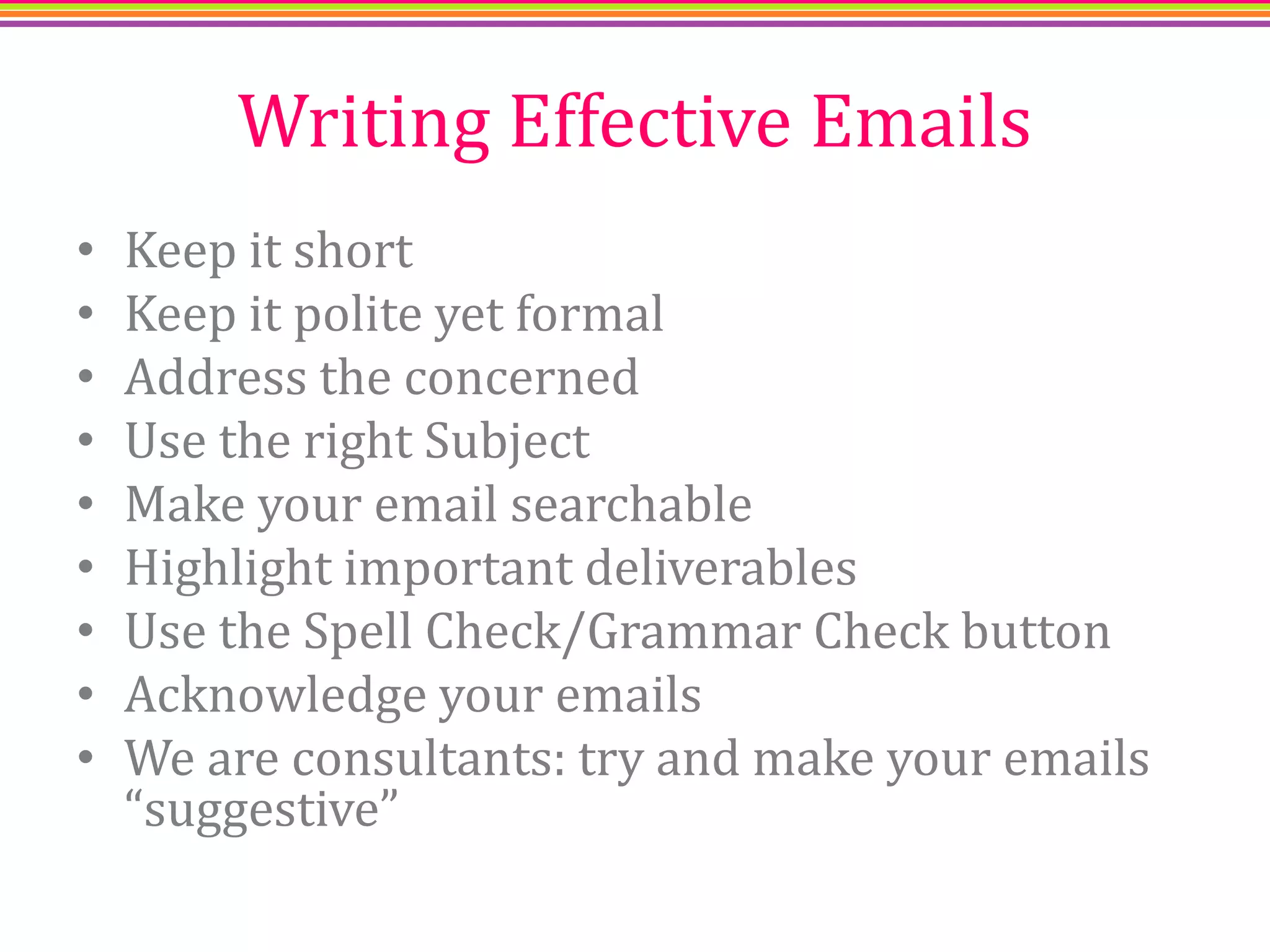 Email Etiquette | PPTX