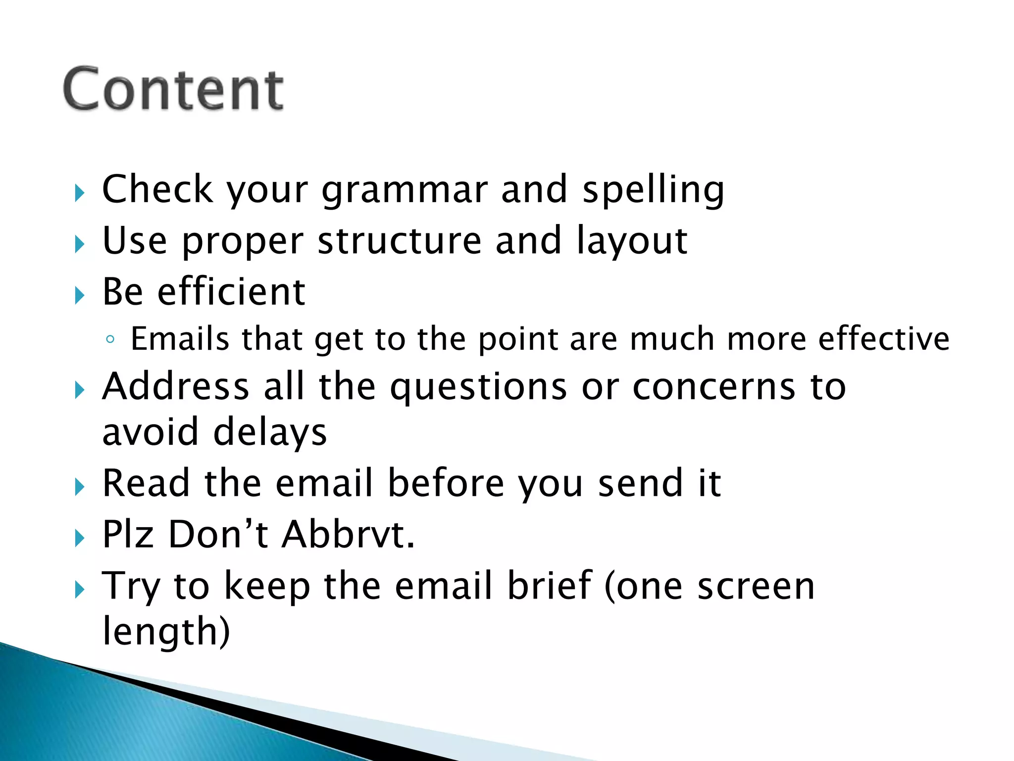 Email etiquette | PPTX