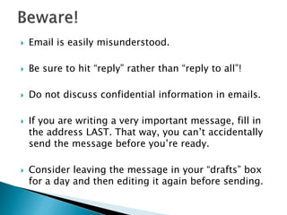 Email etiquette | PPTX