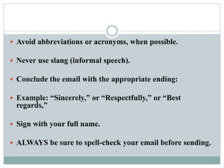 Email etiquette | PPT