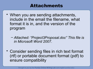 Email etiquette | PPT | Email | Internet