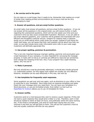 Email etiquette | PDF